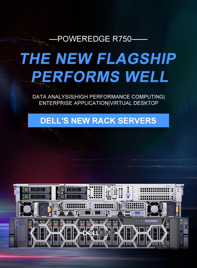 Custom 2u Poweredge R750 Dell GPU Server Cabinet Rack Server
