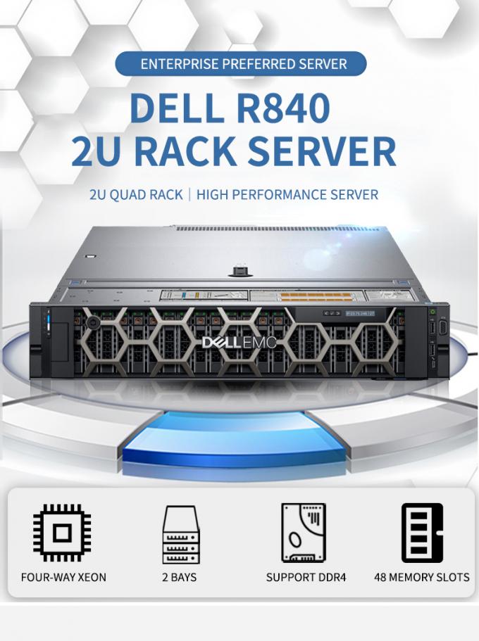 Poweredge R840 Intel xeon processor 2U server rack server 8 bay server